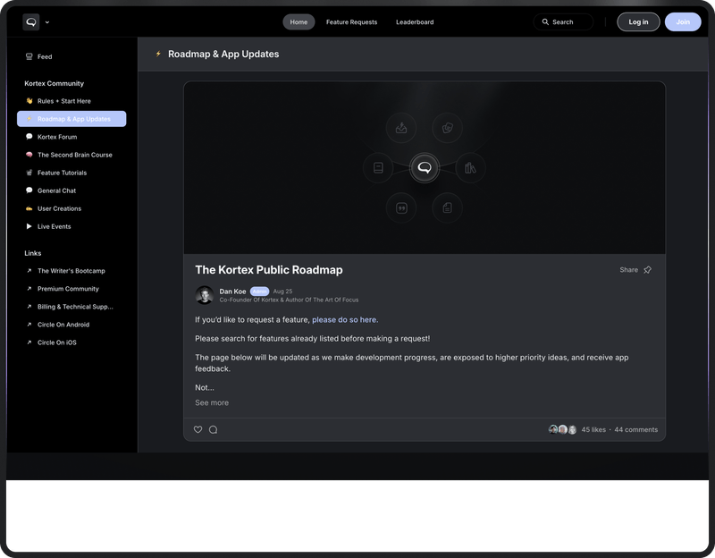 Kortex | A Second Brain For Creators